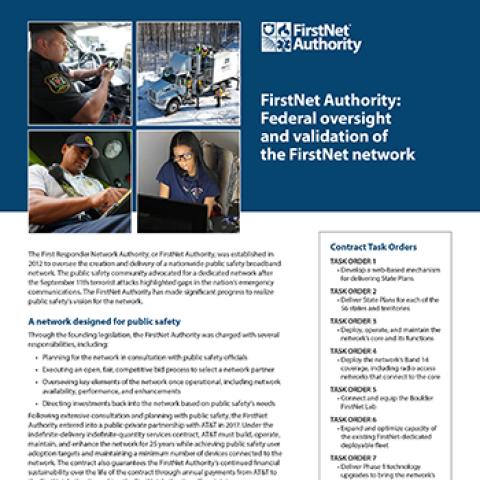 Factsheets | First Responder Network Authority